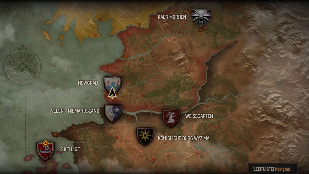 The Witcher as a university project: You've never seen the world map ...