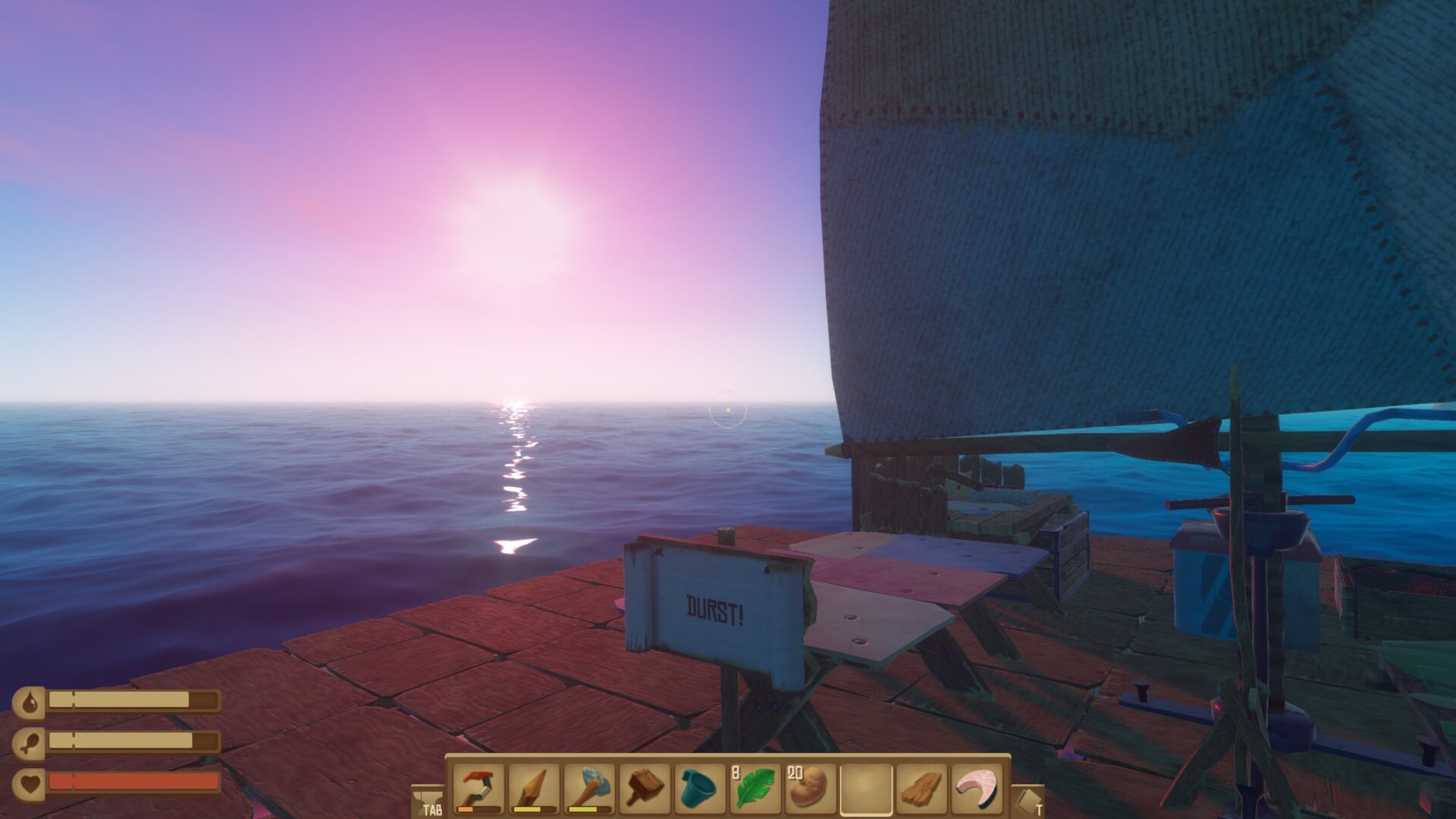 El golpe de supervivencia Raft estuvo tranquilo durante mucho tiempo ...