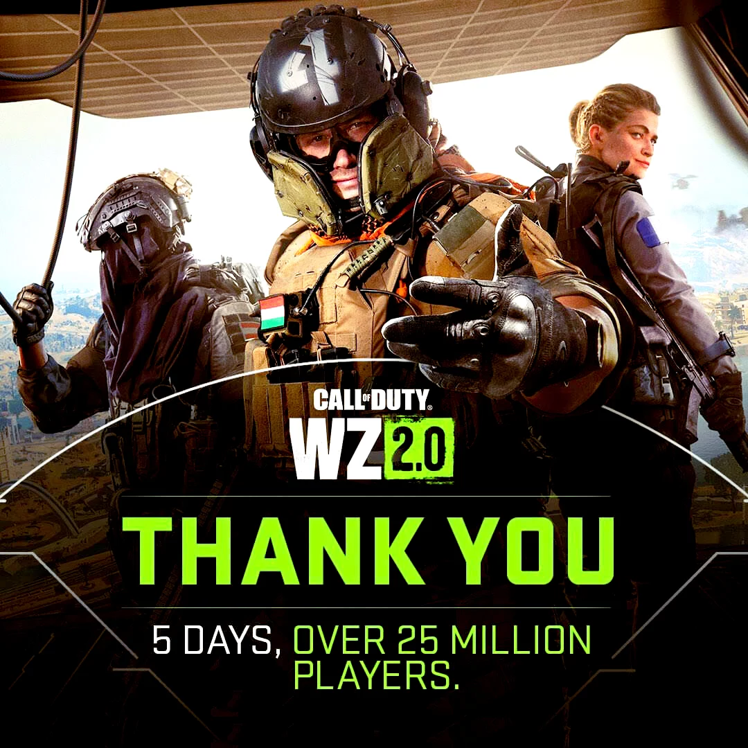 25 million users after just a few days - CoD: Warzone 2.0 goes through ...