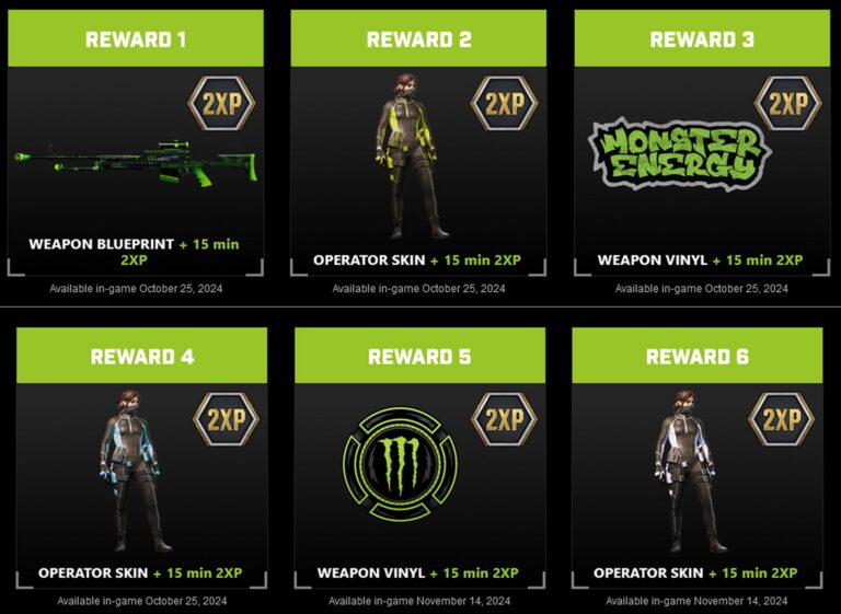 CoD Black Ops 6: All Monster Energy rewards and how to redeem them ...